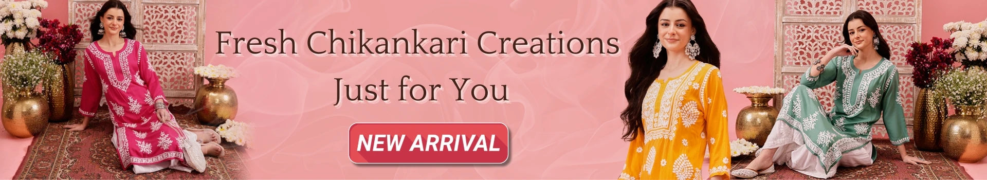 New Arrivals – Latest Chikankari Kurtas & Styles | Ada Chikan